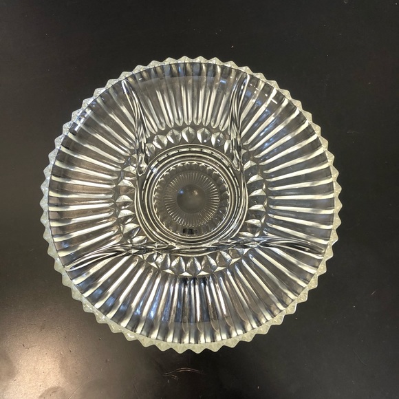 Dining | Clear Glass Compartment Dip Serving Tray | Poshmark